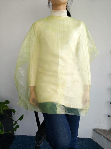 Plastic PE Haircut Apron Hair Dyeing Hairdressing Salon Disposable ...