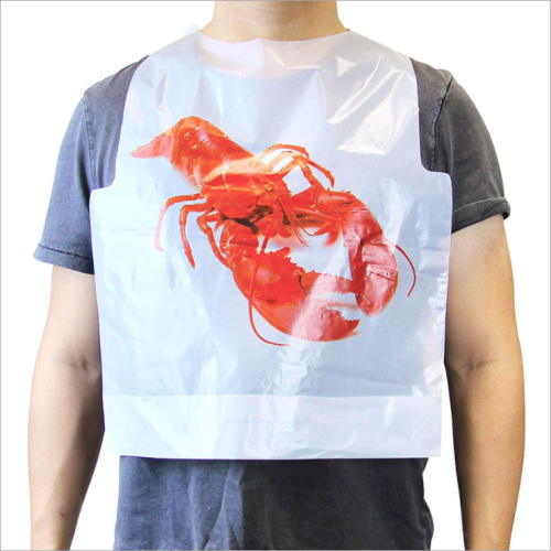 Lefeng Factory Produce Disposable Printed Poly Crab Lobster Bib Seafood ...
