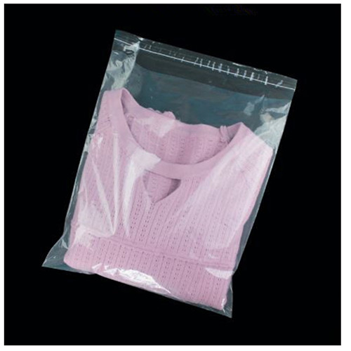 Transparent Opp Adhesive Bag With Customized Logo For Garment Or ...