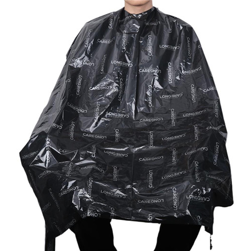 2021 Provide Free Sample Waterproof Plastic Hairdressing Cape Salon ...
