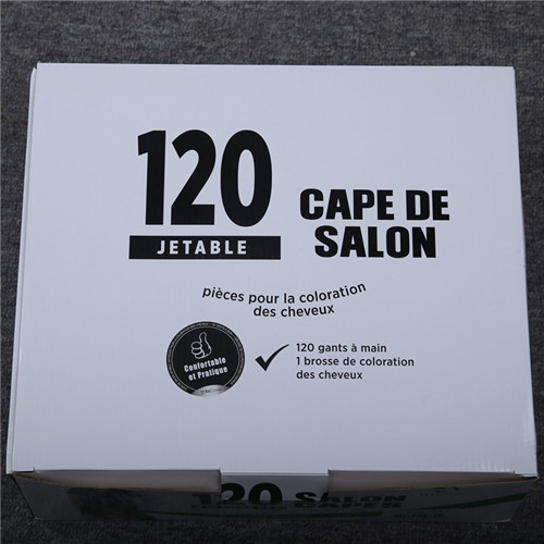 50Pcs Waterproof Hair Cutting Barber Cover Cape Pe Salon Barber Capes ...