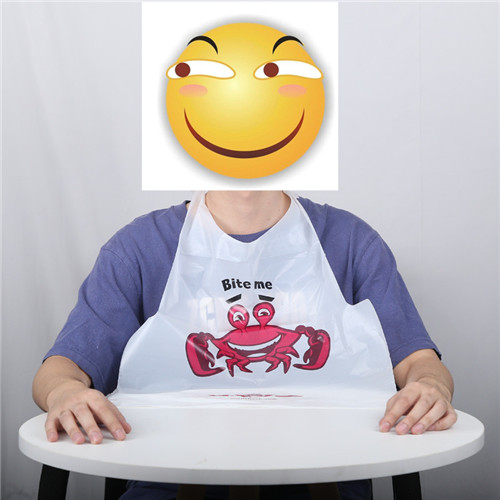 Disposable Apron Kitchen Waterproof Oil Proof Adult Plastic Bib ...