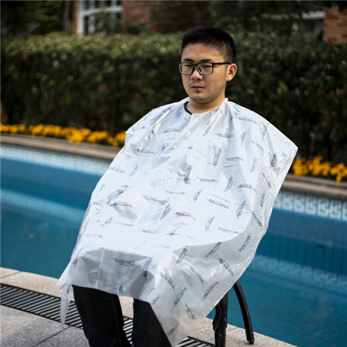 Custom Disposable Barber Cape Beauty Barbershop Salon Transparent ...