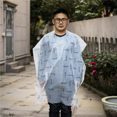 Custom Disposable Barber Cape Beauty Barbershop Salon Transparent ...